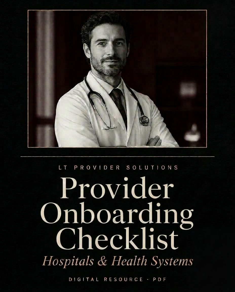 Provider Onboarding Checklist — Hospitals & Health Systems | LT ...